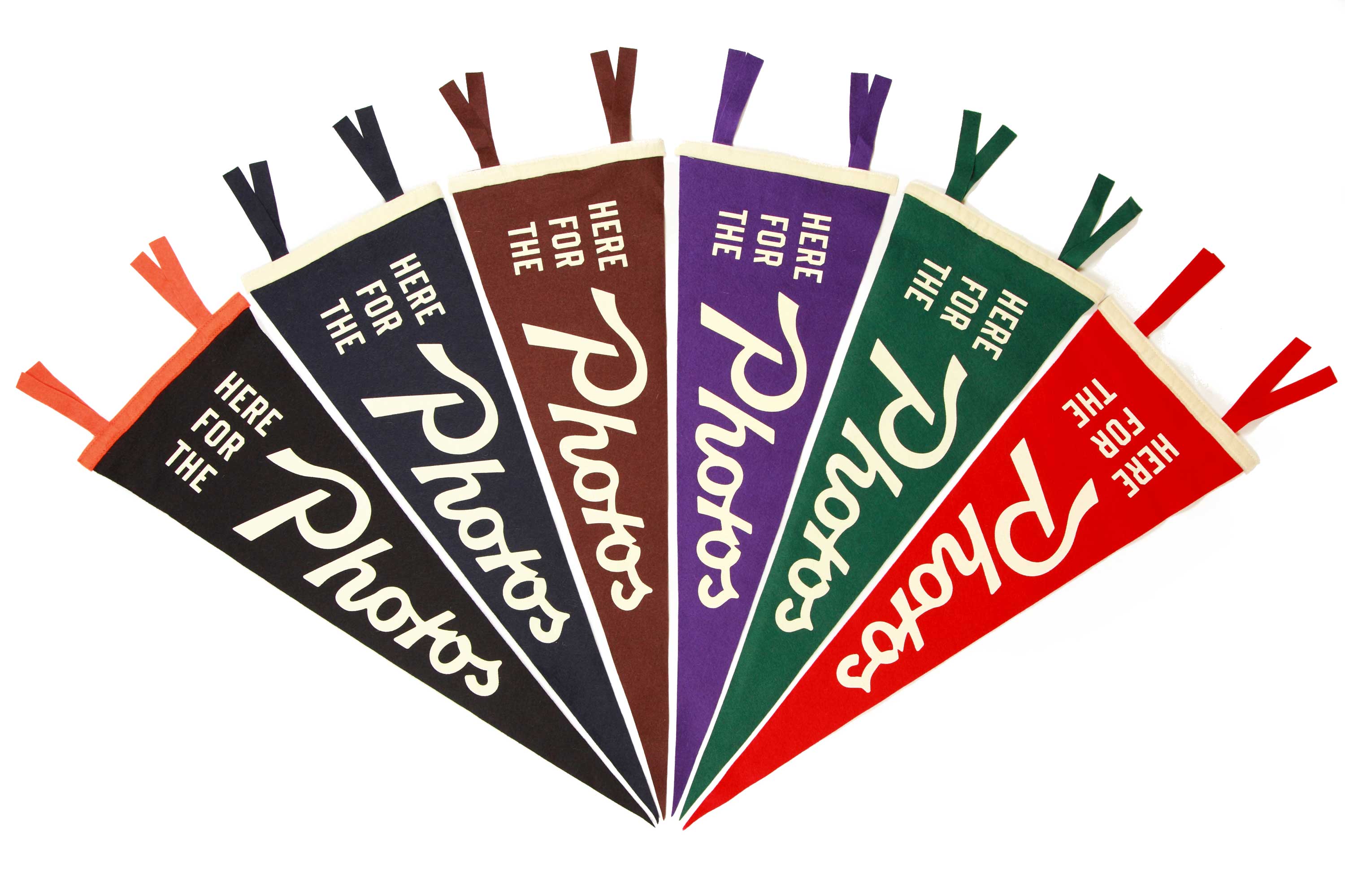 New Pennant Colors For the Here For The Photos Pennants