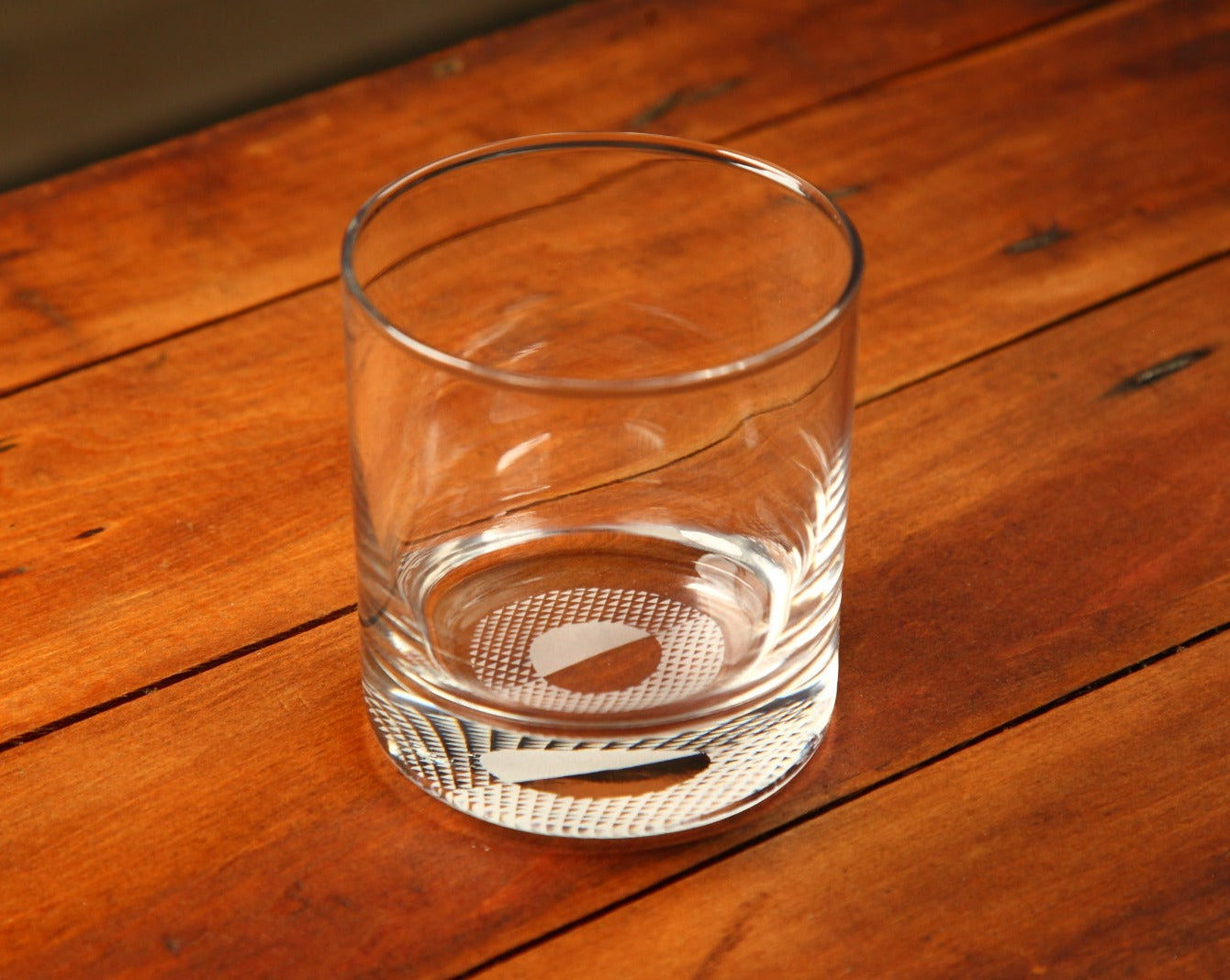 Split Screen Base Rocks Glass