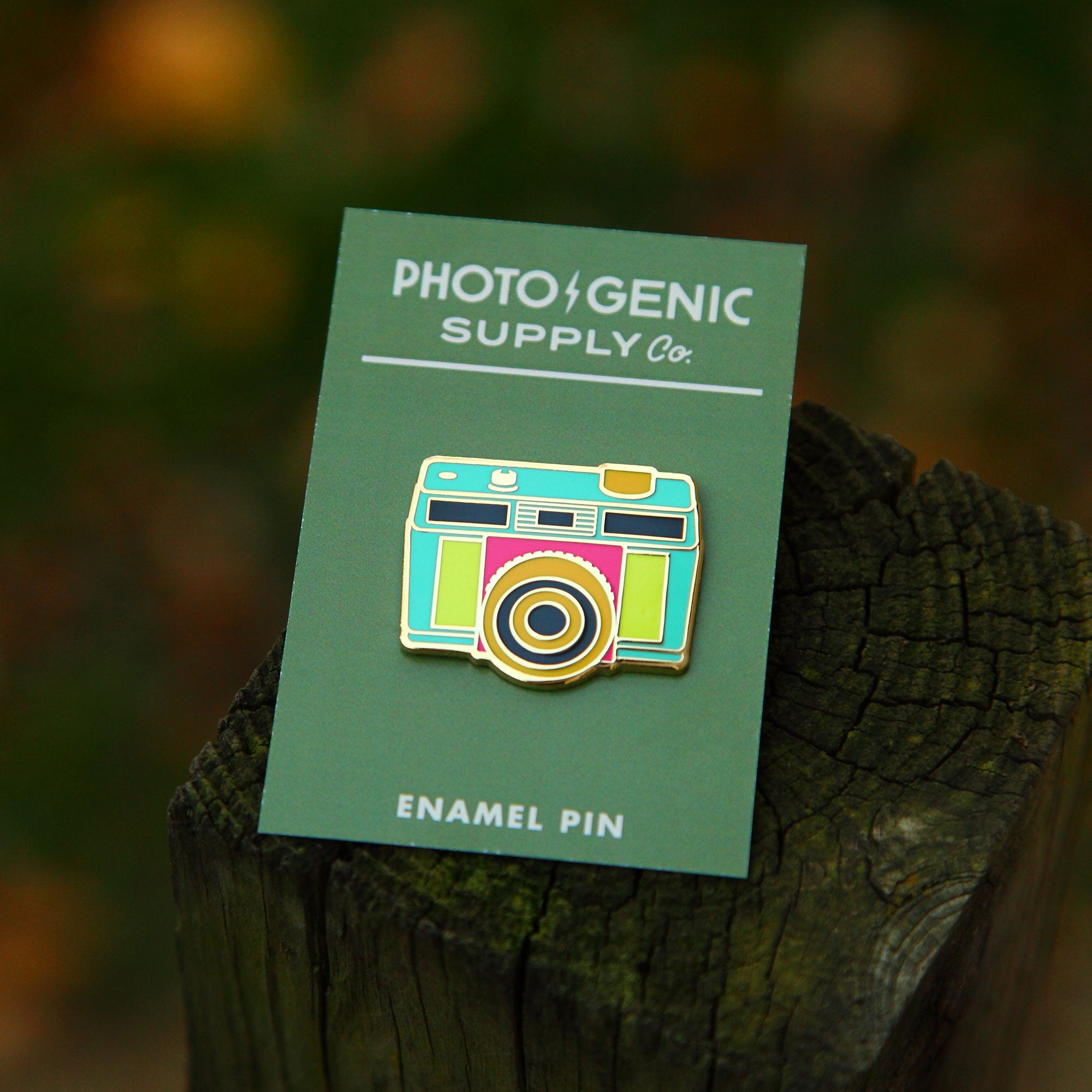 Neon Camera Pin